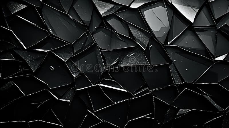 Jagged black glass texture stock illustration. Illustration of ...