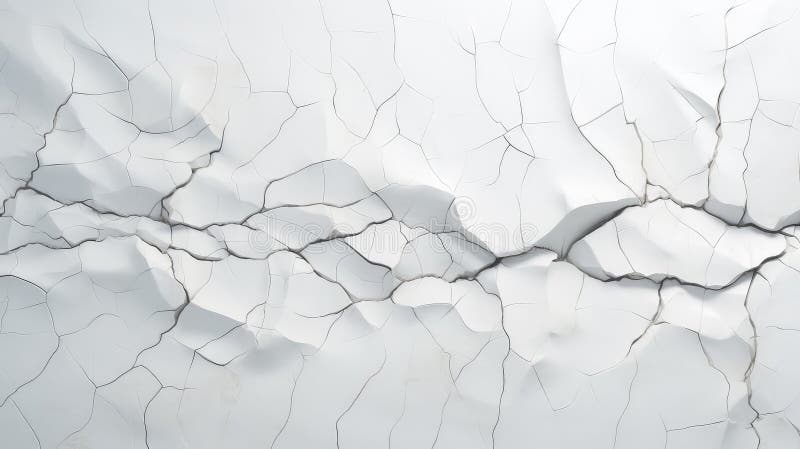Jagged cracked white wall stock illustration. Illustration of cracked ...
