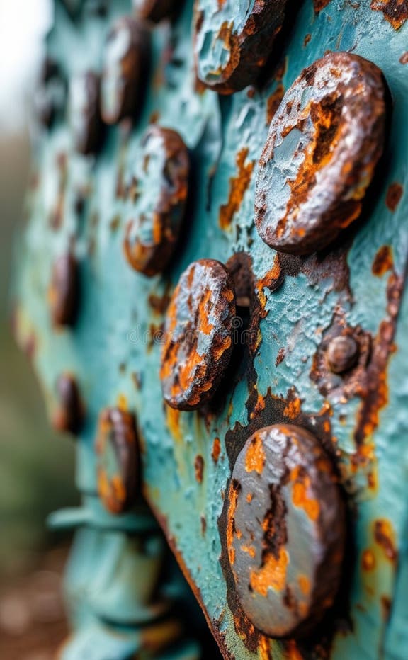 A Close Up of a Rusted Metal Object Stock Illustration - Illustration ...