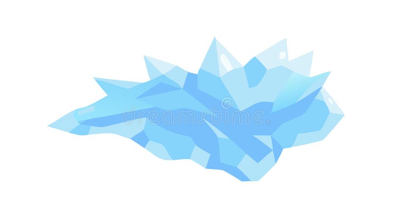 Jagged Ice Shard, Symbolizing Coldness and Sharp Edges, Vector Design ...