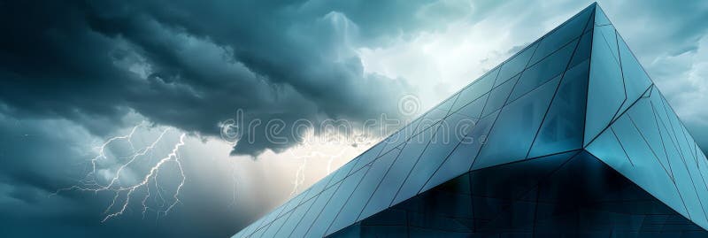 The Jagged Lines of a Lightning Bolt Intersect with the Clean Lines of ...