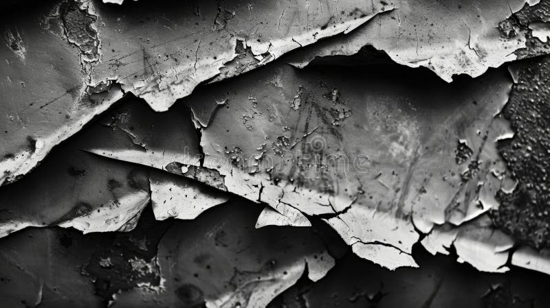 The Jagged Lines of Rust on a Piece of Sheet Metal Their Sharp Edges ...