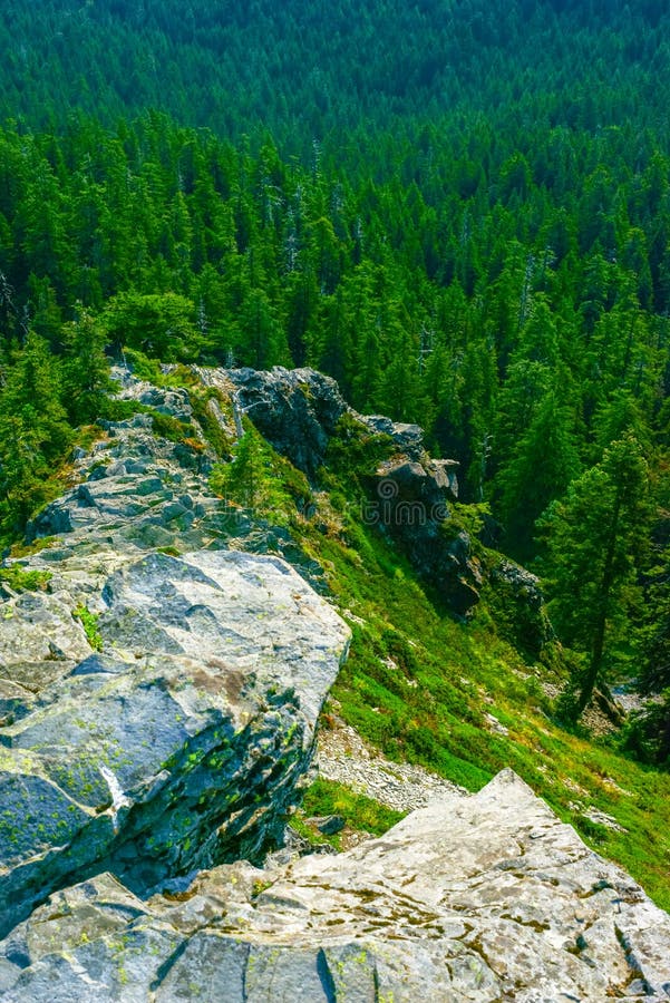 Jagged Narrow Rocky Ridge stock image. Image of hazy - 43221653