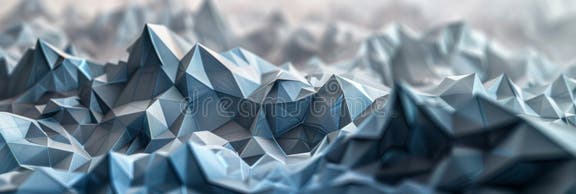 Jagged Overlapping Triangles Creating an Abstract 3D Depiction of ...