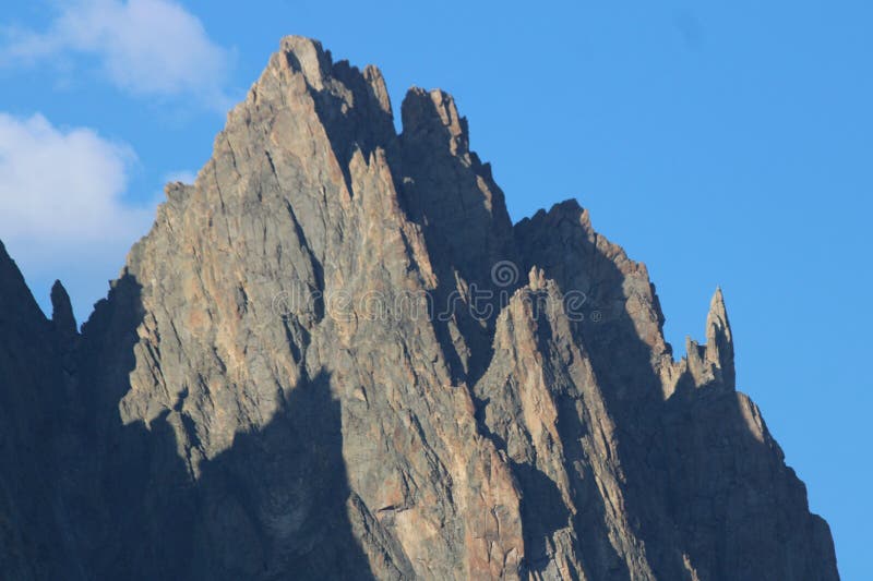 Jagged Mountain Peaks Wind River Range Stock Image - Image of grasses ...