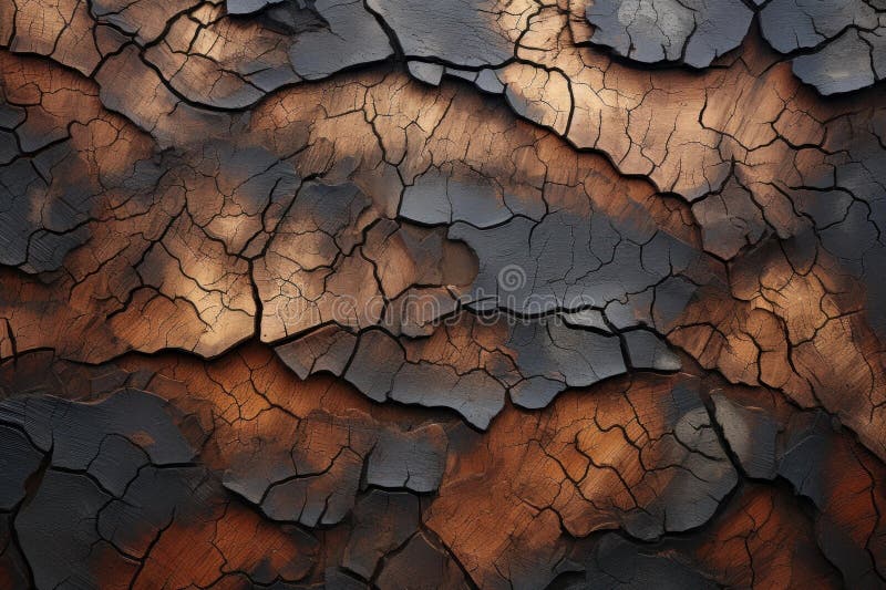 Jagged Pieces Tree Bark. Generate Ai Stock Photo - Image of branch ...