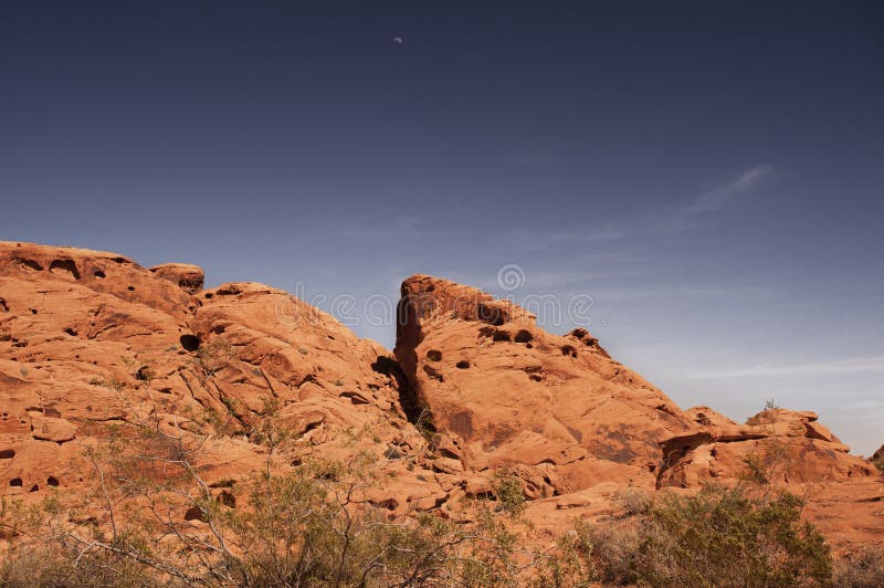 Jagged Rocks at Valley of Fire Stock Image - Image of rocks, landscape ...