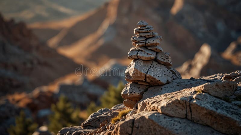 Jagged Rock Formations in a Rugged Landscape Close-up. Stock ...