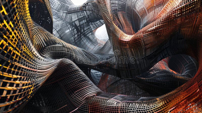 Jagged Slices Of Color And Texture Intersect And Overlap Creating An 1763