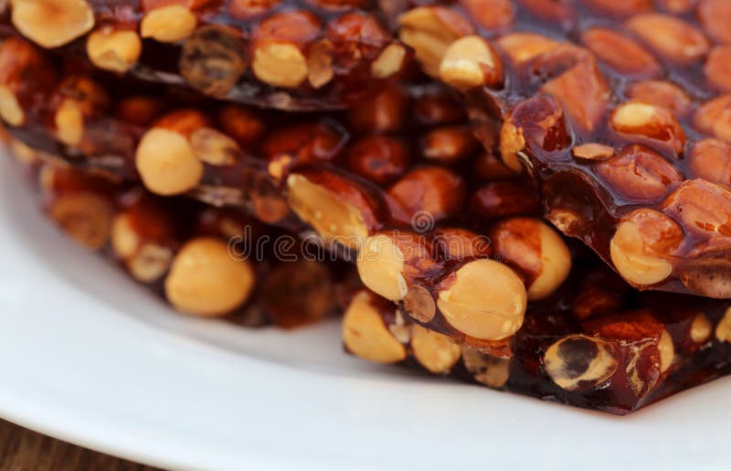 Jaggery Candy with peanuts stock photo. Image of date - 40634100
