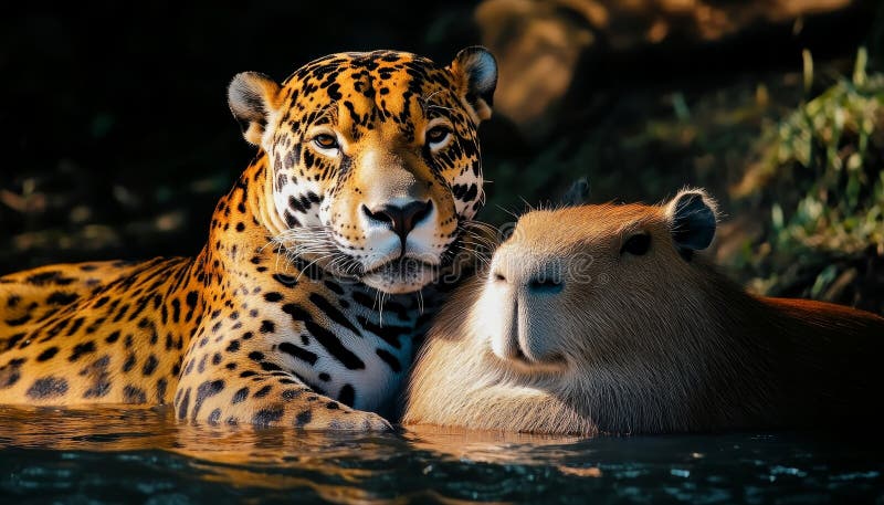 Jaguar and Capybara, an Unlikely Encounter in the Amazon Wildlife ...