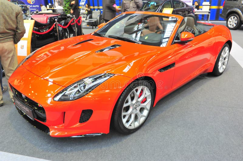 Jaguar Convertible Car - Bucharest Auto Saloon 2014 Editorial Image ...