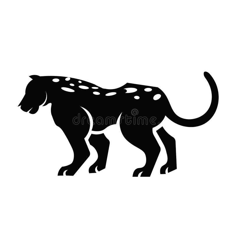 Jaguar Icon in Trendy Design Style. Jaguar Icon Isolated on White ...