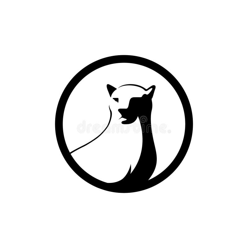 Jaguar Silhouette Simple Logo Design Vector Stock Vector - Illustration ...