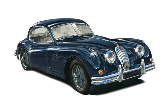Jaguar Car Illustration Stock Illustrations – 368 Jaguar Car ...
