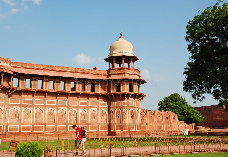 Jahangiri Mahal in Agra Fort Stock Image - Image of palace, pradesh ...