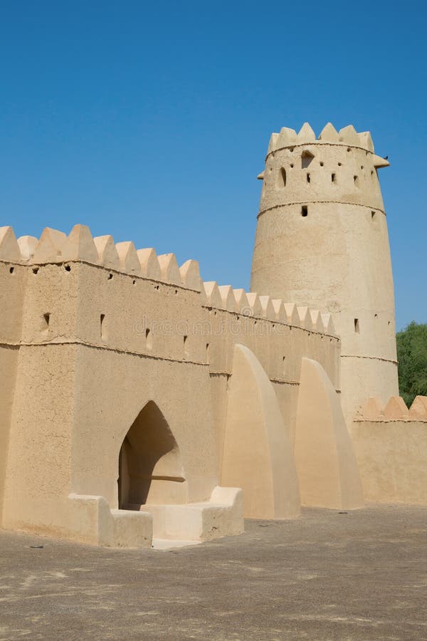 Jahili fort fotografering för bildbyråer. Bild av fästning - 108631623