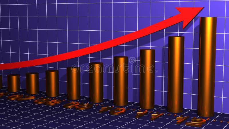 Jahr-Diagramm stock abbildung. Illustration von pfeil - 11894559