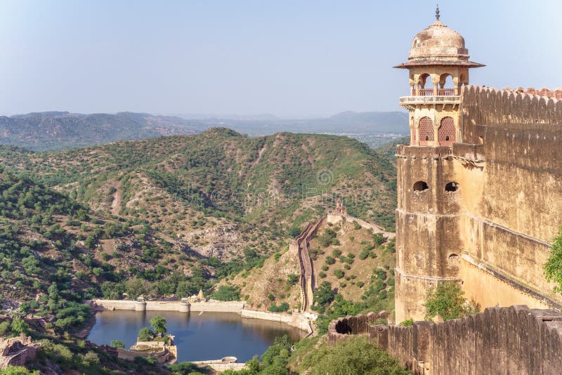 View of Jaipur from Isarlat Victory Tower Stock Image - Image of ...