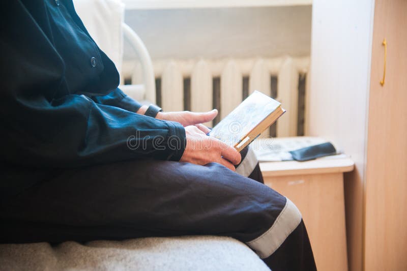 Convict reading a book stock photo. Image of latin, criminal - 102061884
