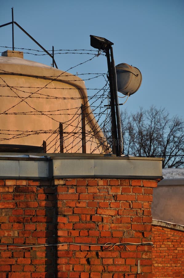 Jail stock photo. Image of snow, roof, serene, prison - 18111818
