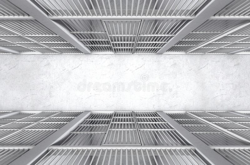 Jail Cell Corridor Top stock photo. Image of brick, jailhouse - 60267412