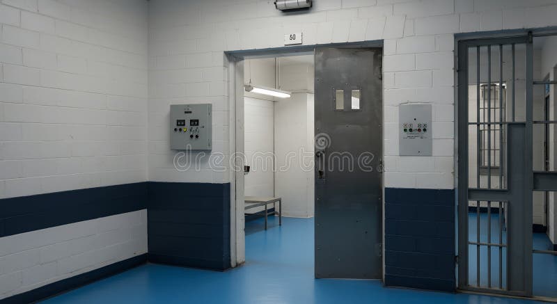 Jail Cell Door Opens into a Sterile Room, Highlighting Prison Interior ...