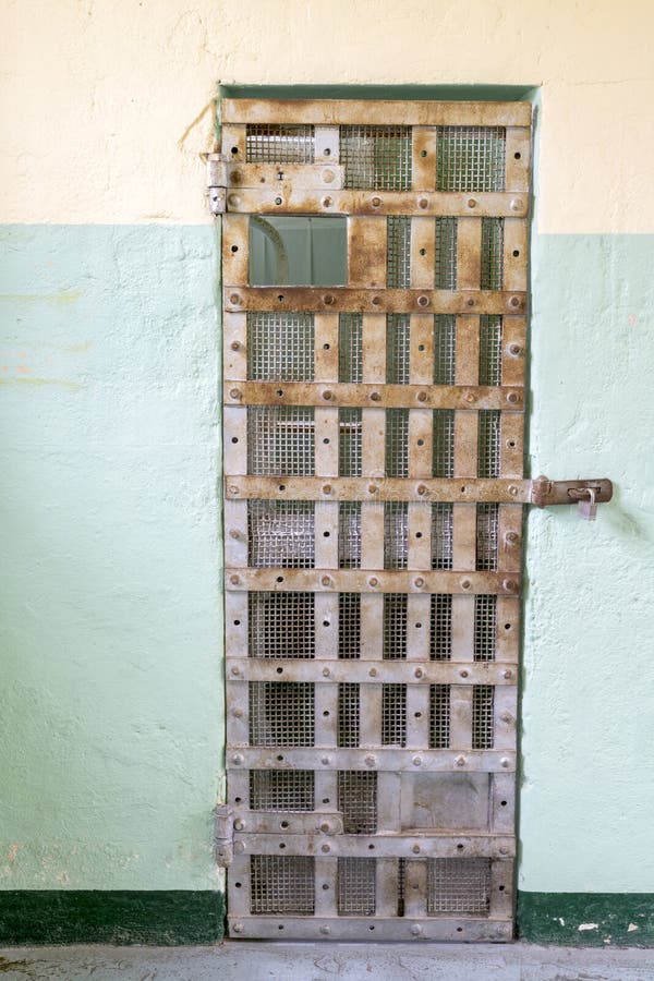 Historic prison cell door stock image. Image of strong - 8671365
