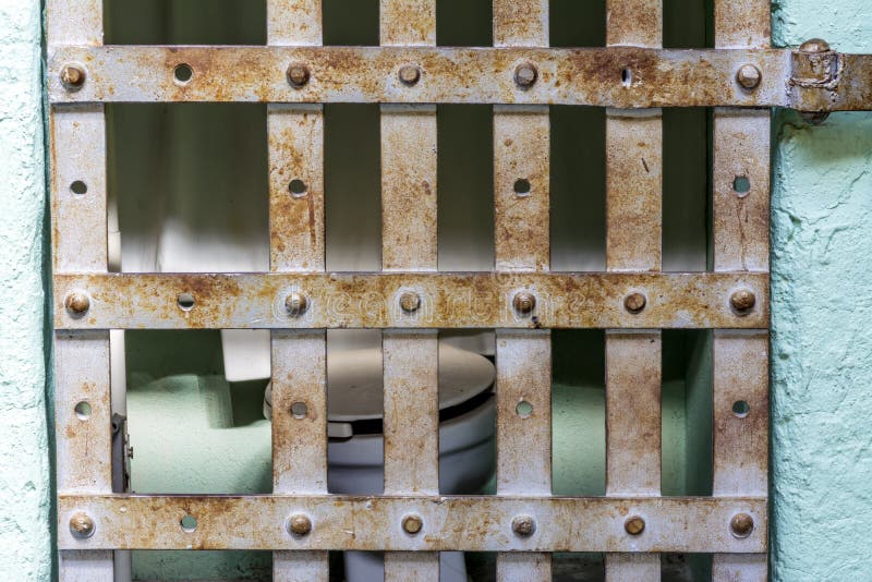Old Prison Bars with Rust on Them Stock Image - Image of idaho ...