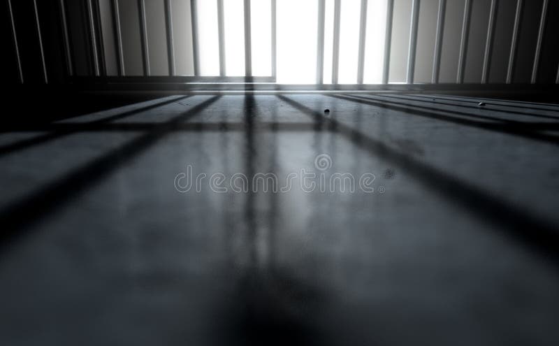 Jail Cell Shadows stock illustration. Illustration of offender - 83968188