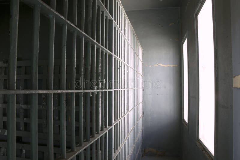 Jail cells stock photo. Image of enprison, cell, framed - 345160