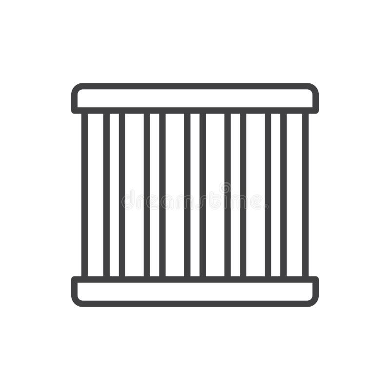 Jail Icon stock illustration. Illustration of jailhouse - 394568086