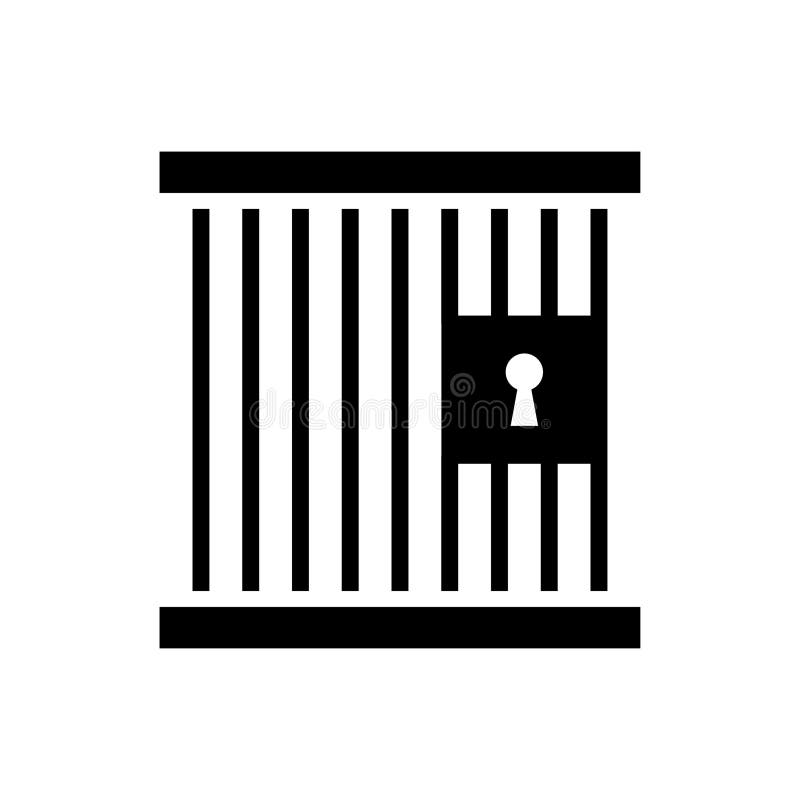 Jail Icon Vector Design Template Stock Vector - Illustration of crime ...