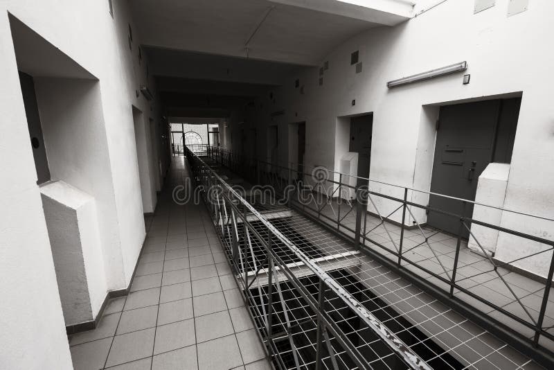 Jail interior stock image. Image of prison, grilles, interior - 64825133
