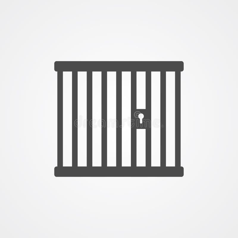 Jail Symbol. Prisoner in Prison Stock Vector - Illustration of cell ...