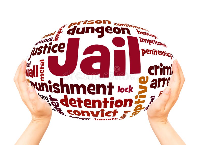 Jail word cloud stock vector. Illustration of confinement - 189766750