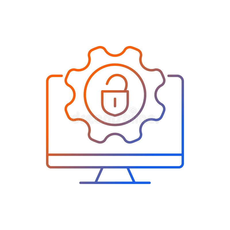 Jailbreak Gradient Linear Vector Icon Stock Vector - Illustration of ...