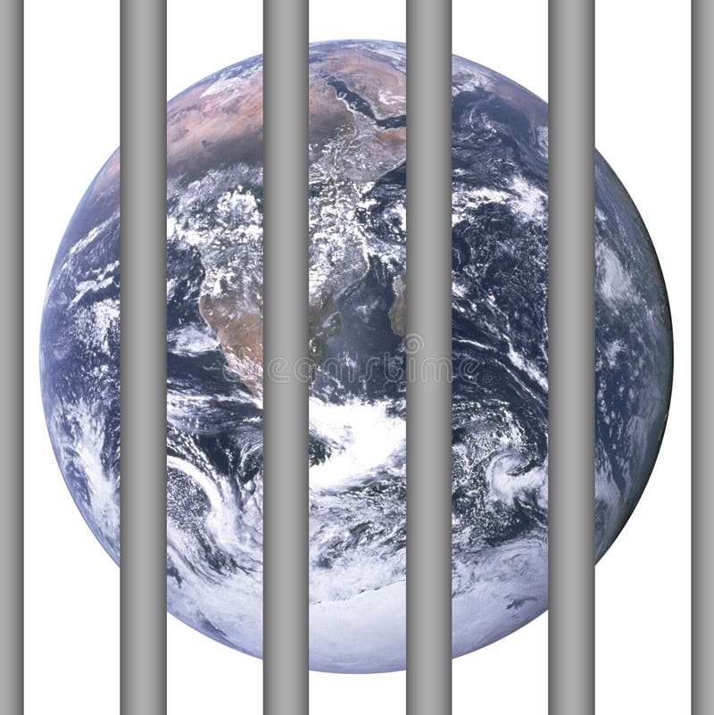 Prisoned Earth stock illustration. Illustration of captive - 203125