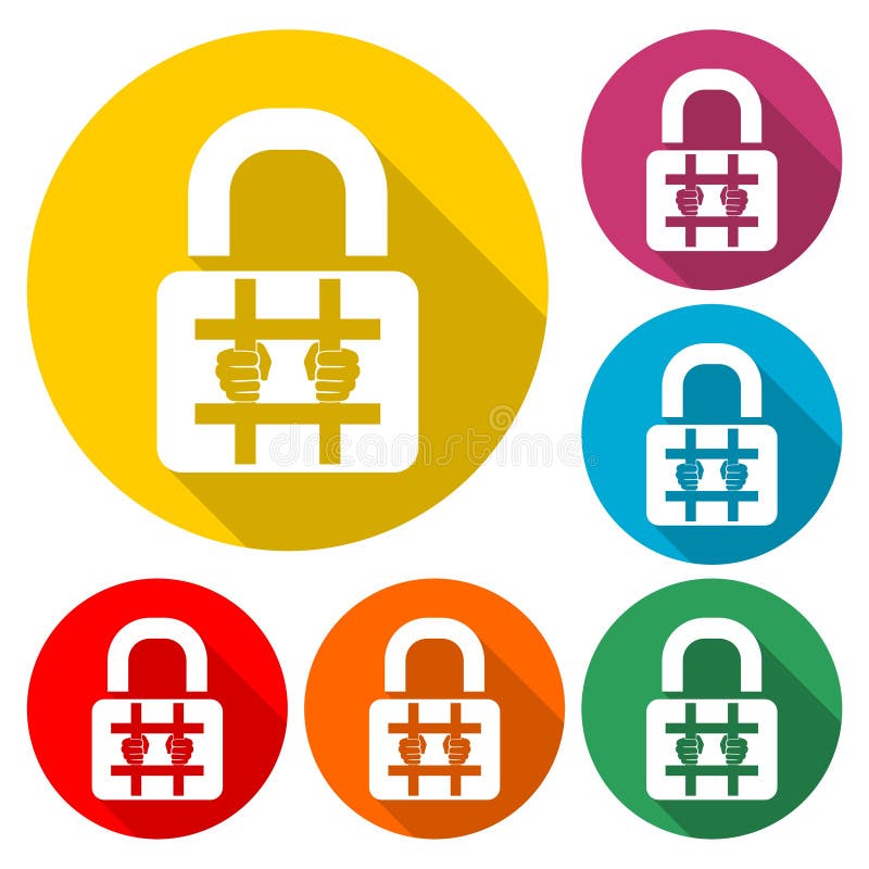 Jailed Icon, Behind Bars Icon - Illustration Stock Illustration ...