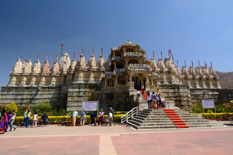 Jain Tempel Ranakpur Rajasthan Indien Redaktionelles Foto - Bild von ...