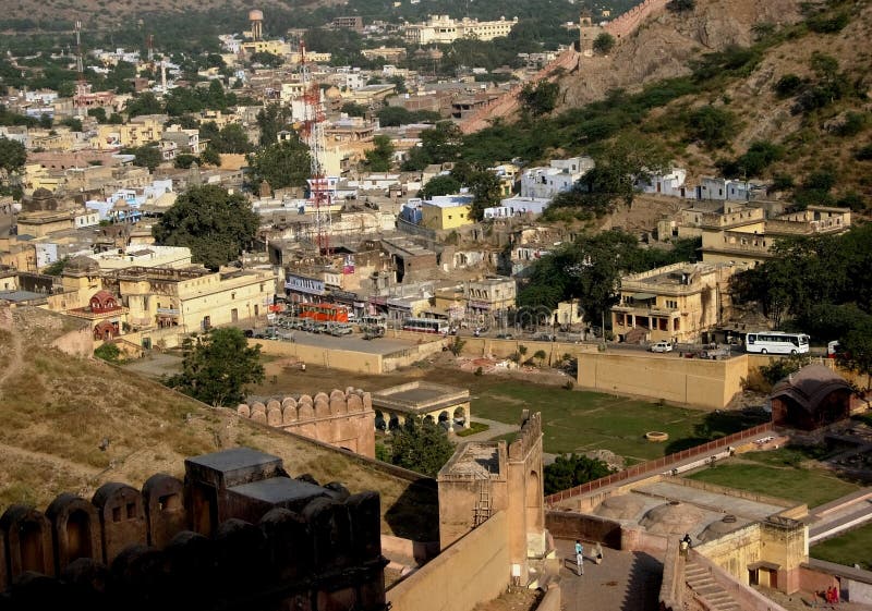 Jaipur City Houses stock image. Image of beautiful, fine - 5083049