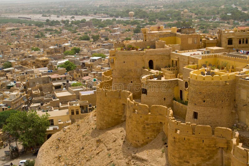Jaisalmer Fort in Rajasthan, India Stock Photo - Image of desert ...