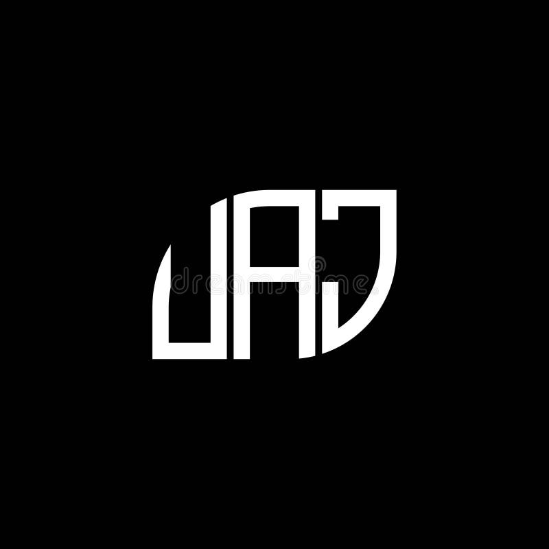 JAJ Letter Logo Design on Black Background. JAJ Creative Initials ...