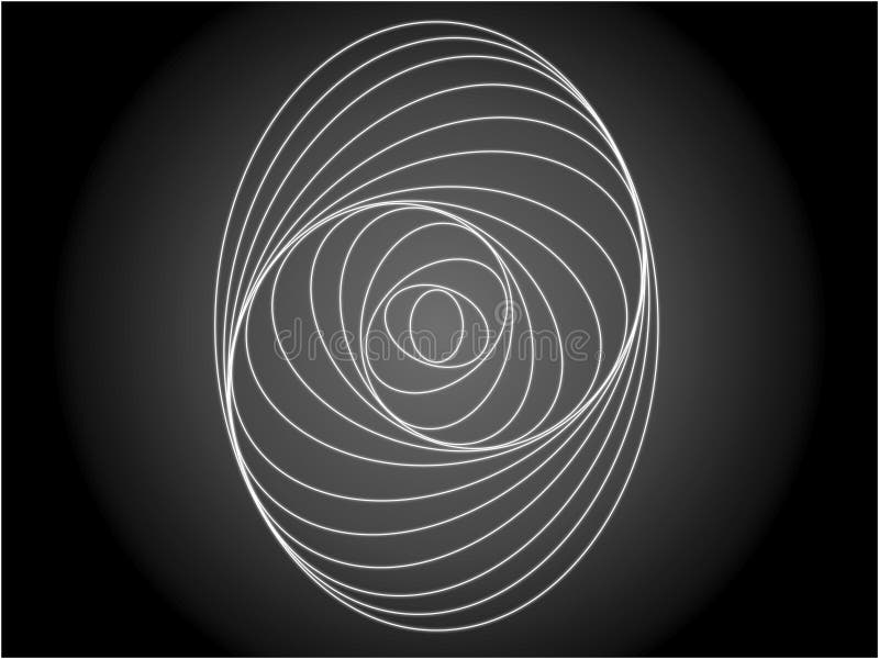 Illustration of a Geometric Figure Resulting from a Series of Circle ...