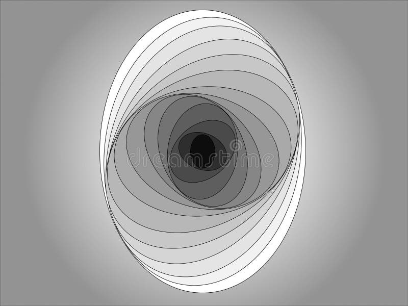 Illustration of a Geometric Figure Resulting from a Series of Circle ...