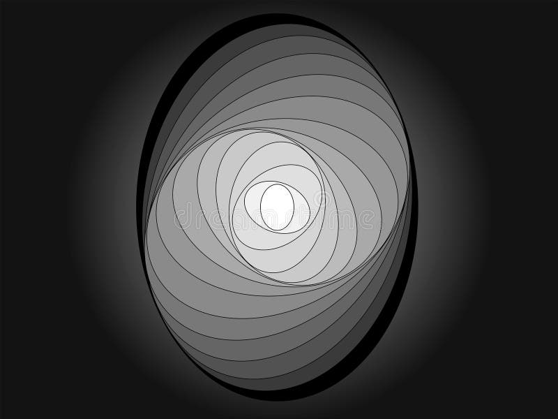 Illustration of a Geometric Figure Resulting from a Series of Circle ...