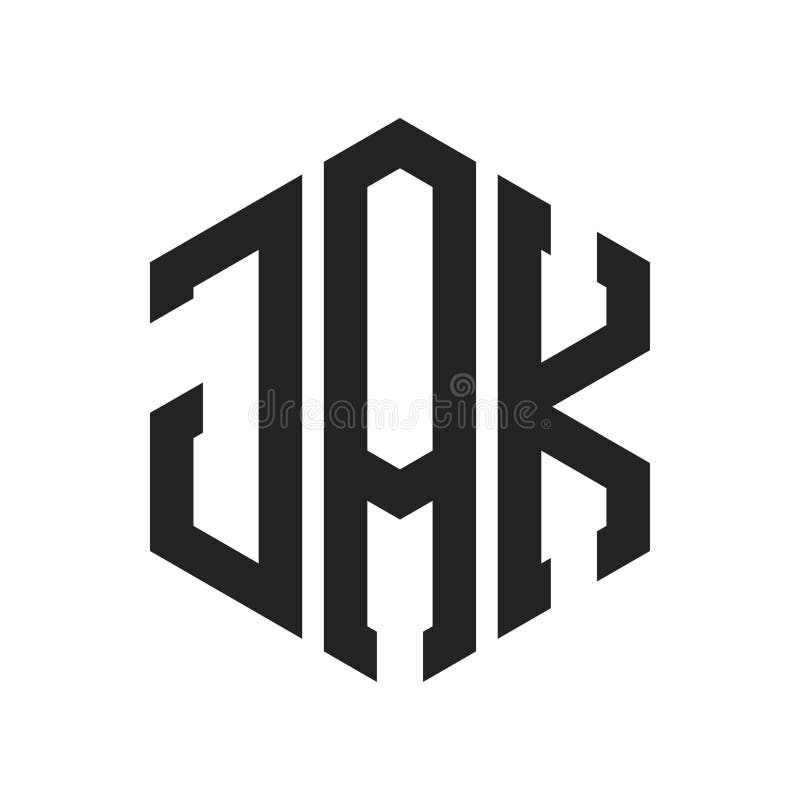 JAK Logo Design. Initial Letter JAK Monogram Logo Using Hexagon Shape ...