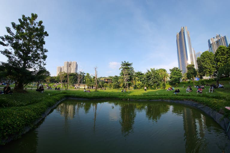 Jakarta city forest stock photo. Image of tower, tourism - 368935202