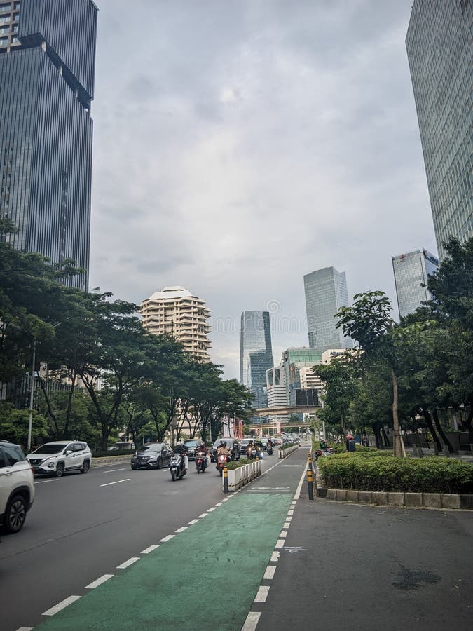 Jakarta City Highway Which is Still Cool with Lots of Trees on the ...