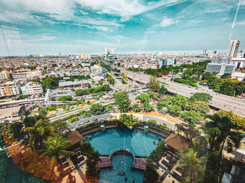 Jakarta City Landscape Wide Editorial Stock Photo - Image of jakarta ...